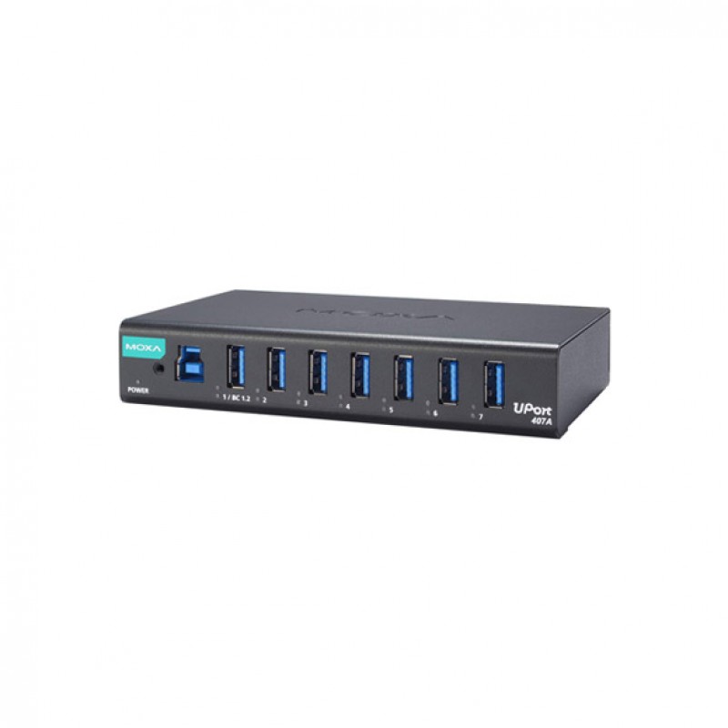 MOXA UPort 407A-T Industrial USB Hub | Easy World Automation