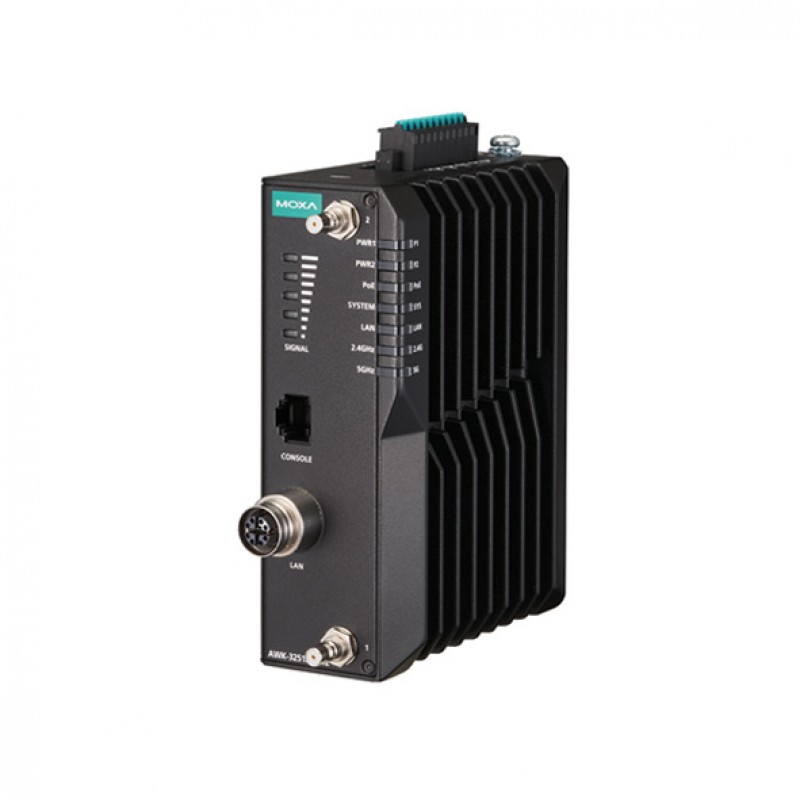 MOXA AWK-3251A-M12-RCC-UN Wireless AP/Client | Easy World Automation